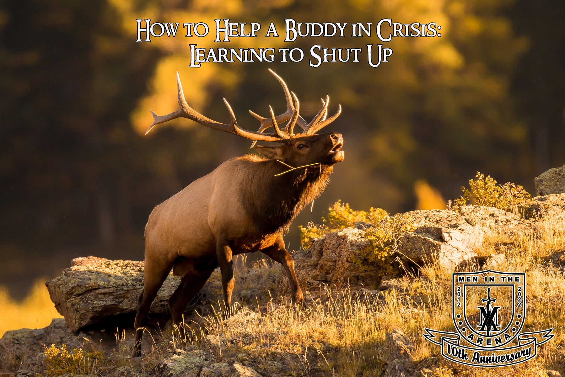 How to Help a Buddy in Crisis: Learning to Shut Up – Men in the Arena
